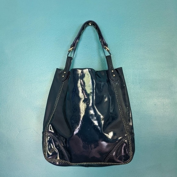 Sigrid Olsen | Bags | Sigrid Olson Bright Blue Patent Leather Single ...